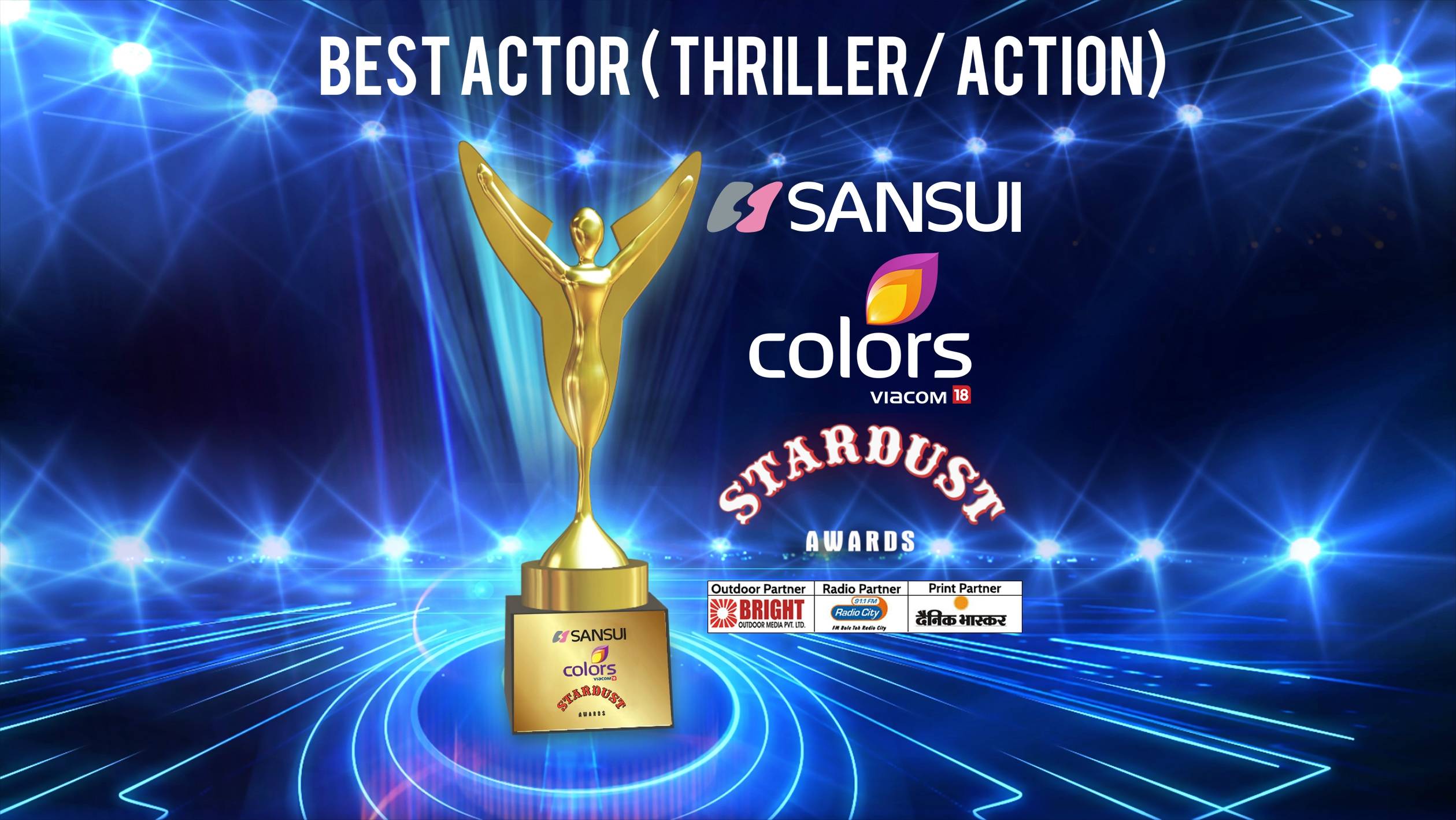 Best Actor (Thriller/Action): Sansui Colors Stardust Awards - Colors Tv