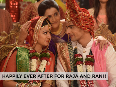 Many obstacles later, Raja and Rani are now married! - Colors Tv